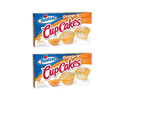 Hostess Orange Cupcakes 8 Count Pack of 2