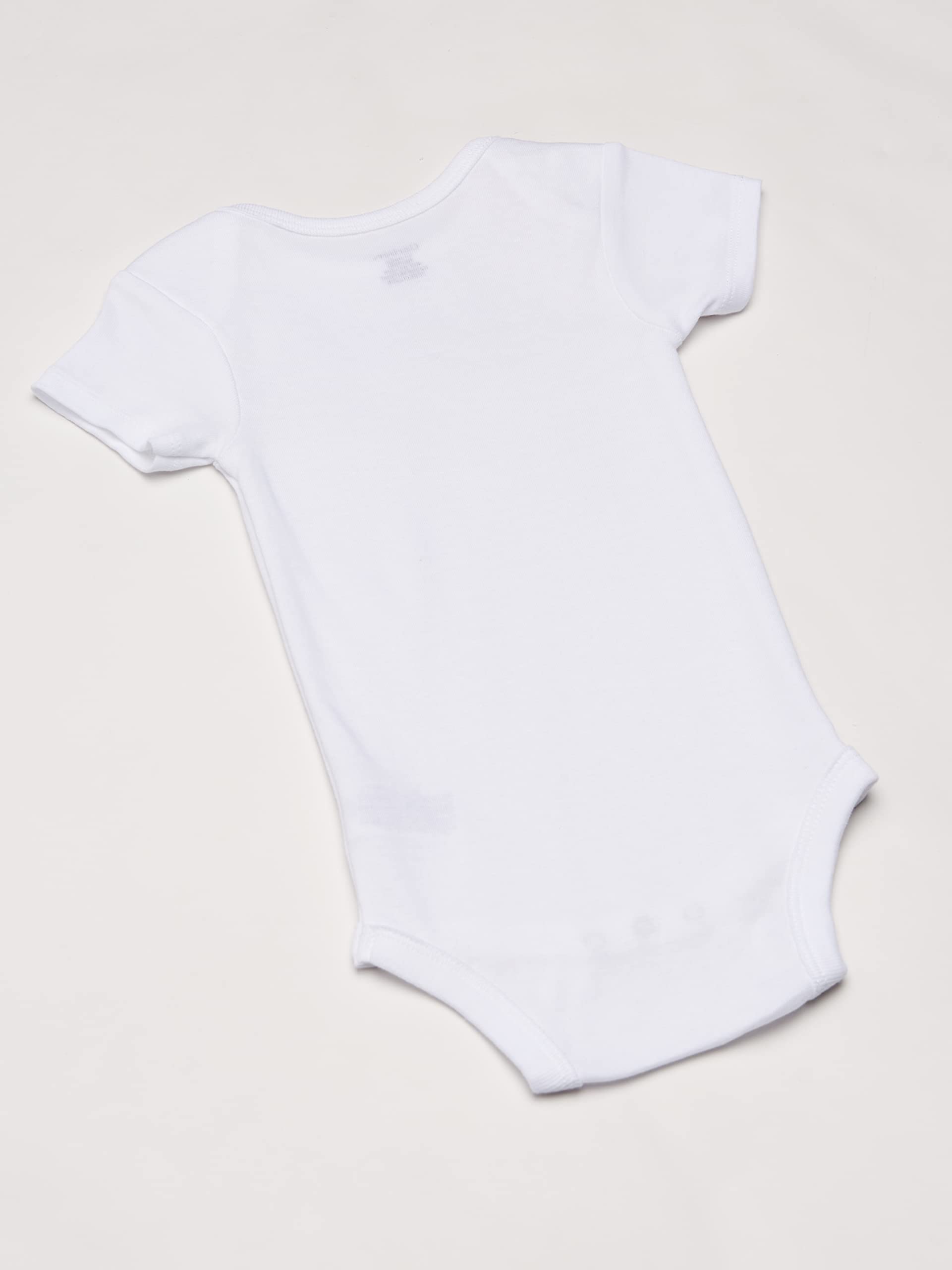 Gerber Baby 5-Pack Solid Onesies Bodysuits, White, 3-6 Months