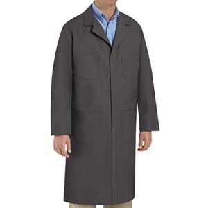 red kap men's shop coat, charcoal, 50