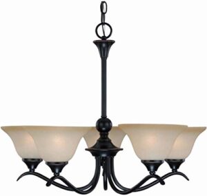 hardware house 127547 chandelier, 5 light dover series/classic bronze