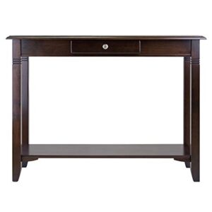 Winsome Nolan 30 x 40 x 15.98-Inch Composite Wood Console Table With Drawer, Cappuccino (40640)