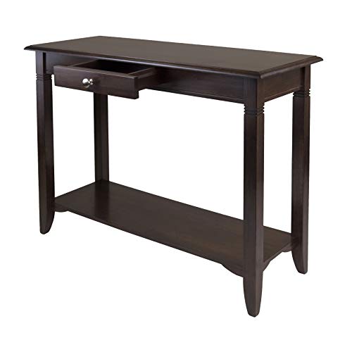 Winsome Nolan 30 x 40 x 15.98-Inch Composite Wood Console Table With Drawer, Cappuccino (40640)