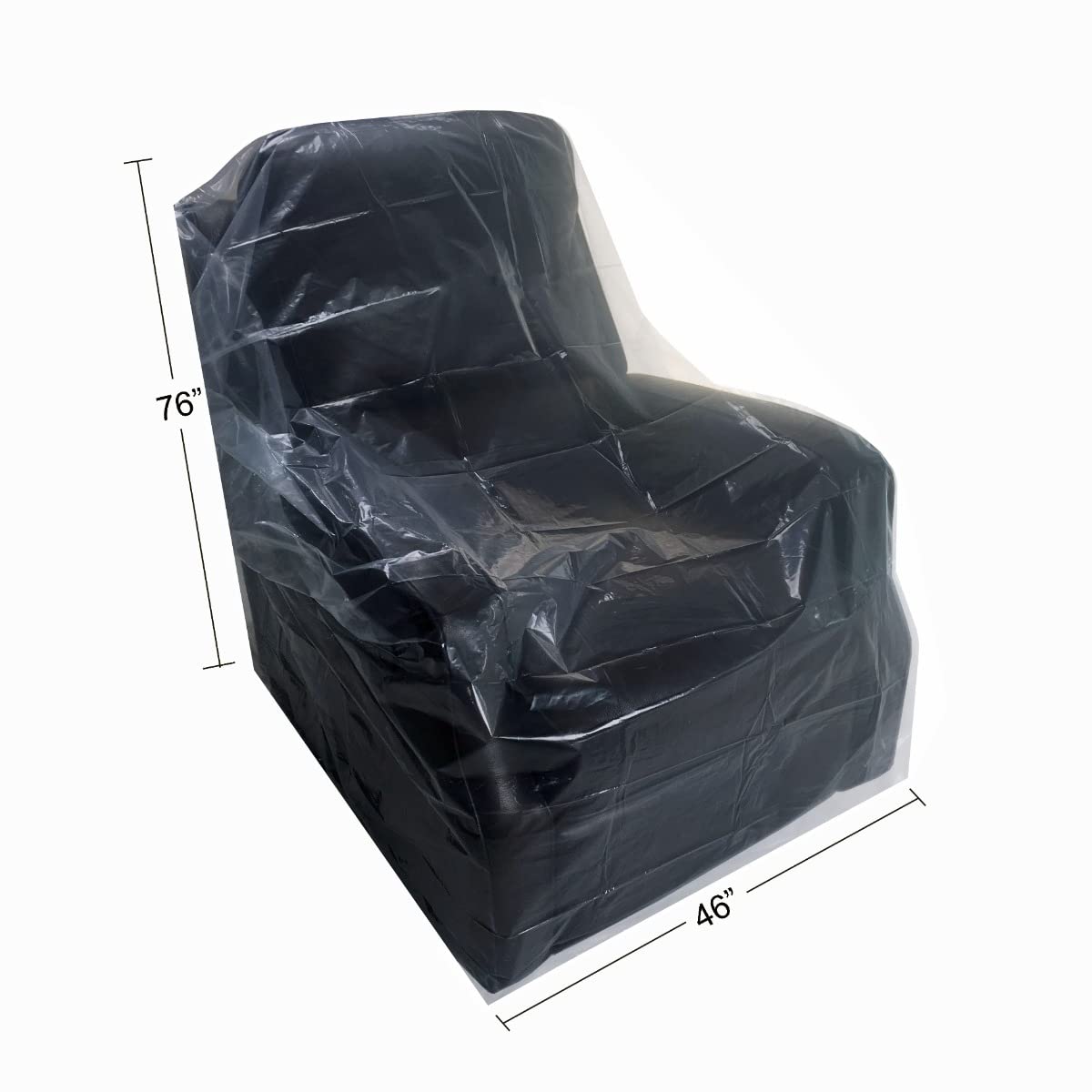 Uboxes Set of 2 (72x46) Chair Covers 2 MIL Heavy Duty Polyethylene to Protect Items from Dust Dirt and Spills