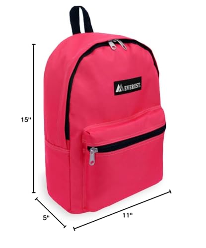 Everest Basic Backpack, Hot Pink, One Size