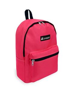 everest basic backpack, hot pink, one size