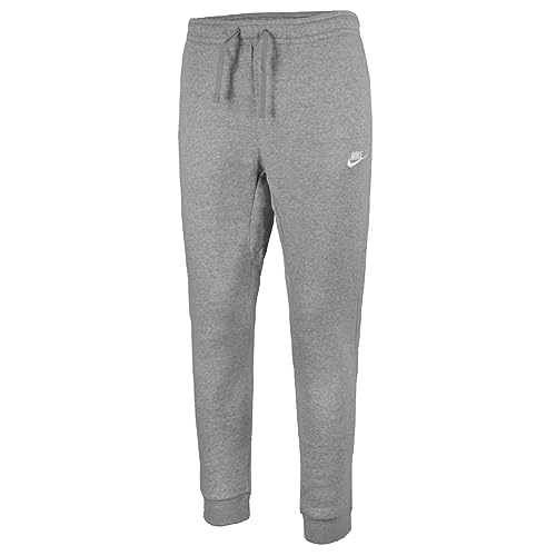 Nike Men's Sportswear Club Joggers, Dark Grey Heather/White, Medium