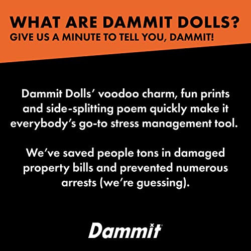 Dammit Doll - Classic Random Color, Stress Relief - Gag Gift - 1 Doll