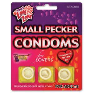 forum novelties small pecker condom, one size.