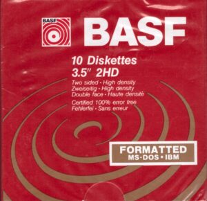 basf 10 diskettes 5.25" 2s/hd