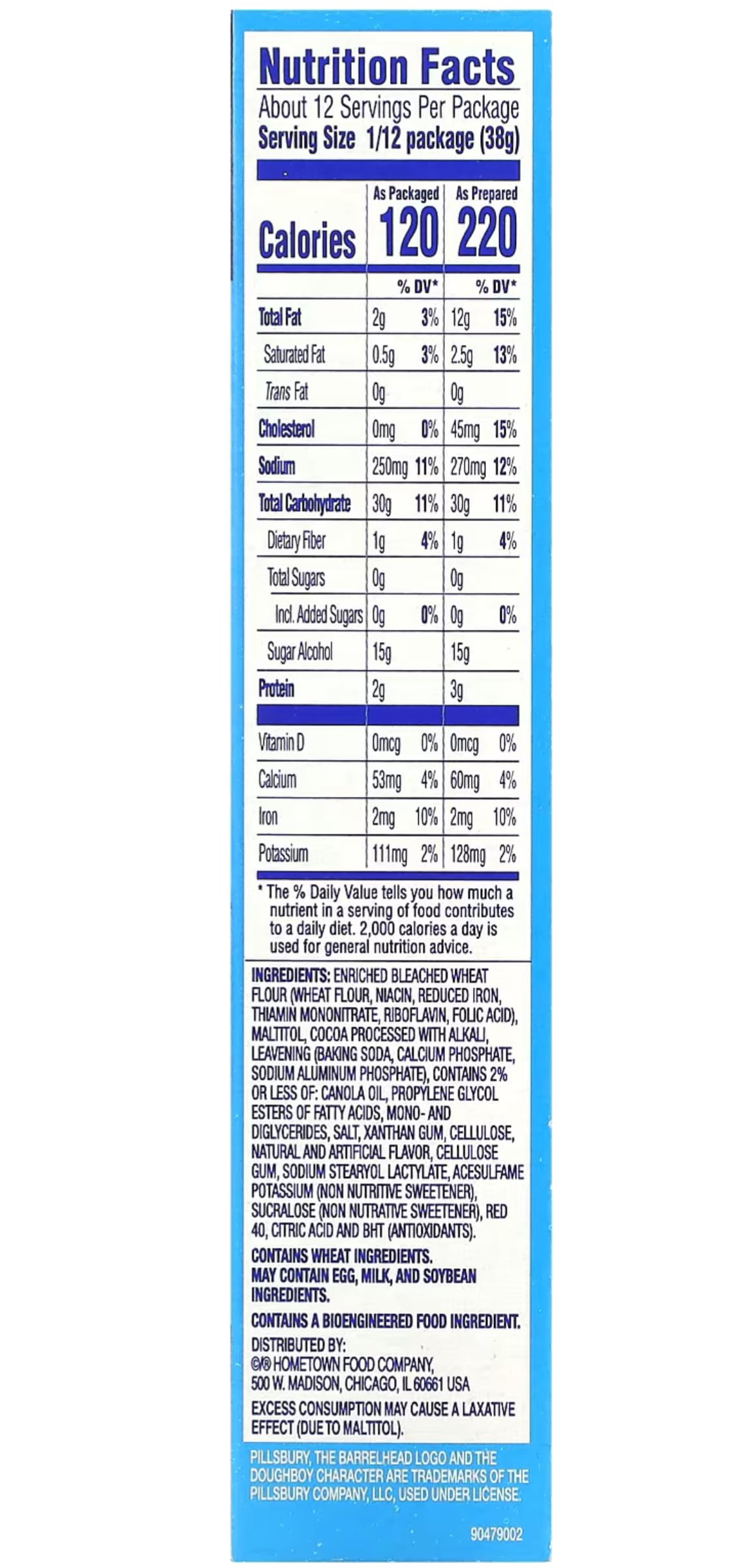 Pillsbury Moist Supreme Sugar Free Devil's Food Cake Mix, 16 Oz. And Pillsbury Creamy Sugar Free Frosting Chocolate Fudge, 16 Oz5