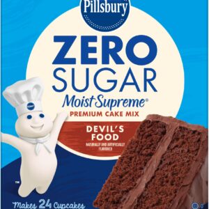 Pillsbury Moist Supreme Sugar Free Devil's Food Cake Mix, 16 Oz. And Pillsbury Creamy Sugar Free Frosting Chocolate Fudge, 16 Oz5