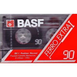 basf 90 ferro extra i iec i vintage audio cassette tape