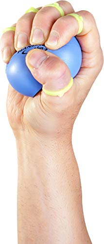 Handmaster Plus Physical Therapy Hand Exerciser - Forearm Exerciser with Stress Relief Ball - Hand Therapy Balls for Exercise, Training - Finger Exerciser & Strengthener - Soft Tension, Purple