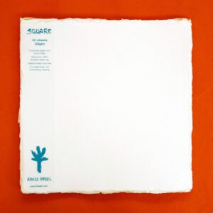 khadi paper square white rag paper (20 sheets) packs sp3-2w 320 gsm 12" x 12"