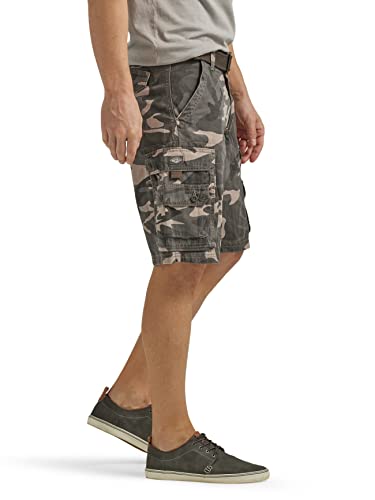 Lee Men's Dungarees Belted Wyoming Cargo Short, Ash Camo, 40