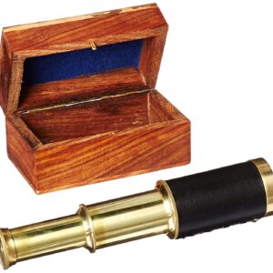 IOTC Miniature Pull-Out Telescope, Golden Brass (BR 48256)