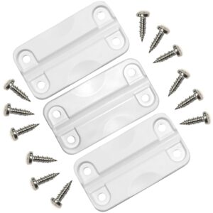 igloo cooler plastic hinges for ice chests (set of 3), white, standard size, contain uv inhibitors