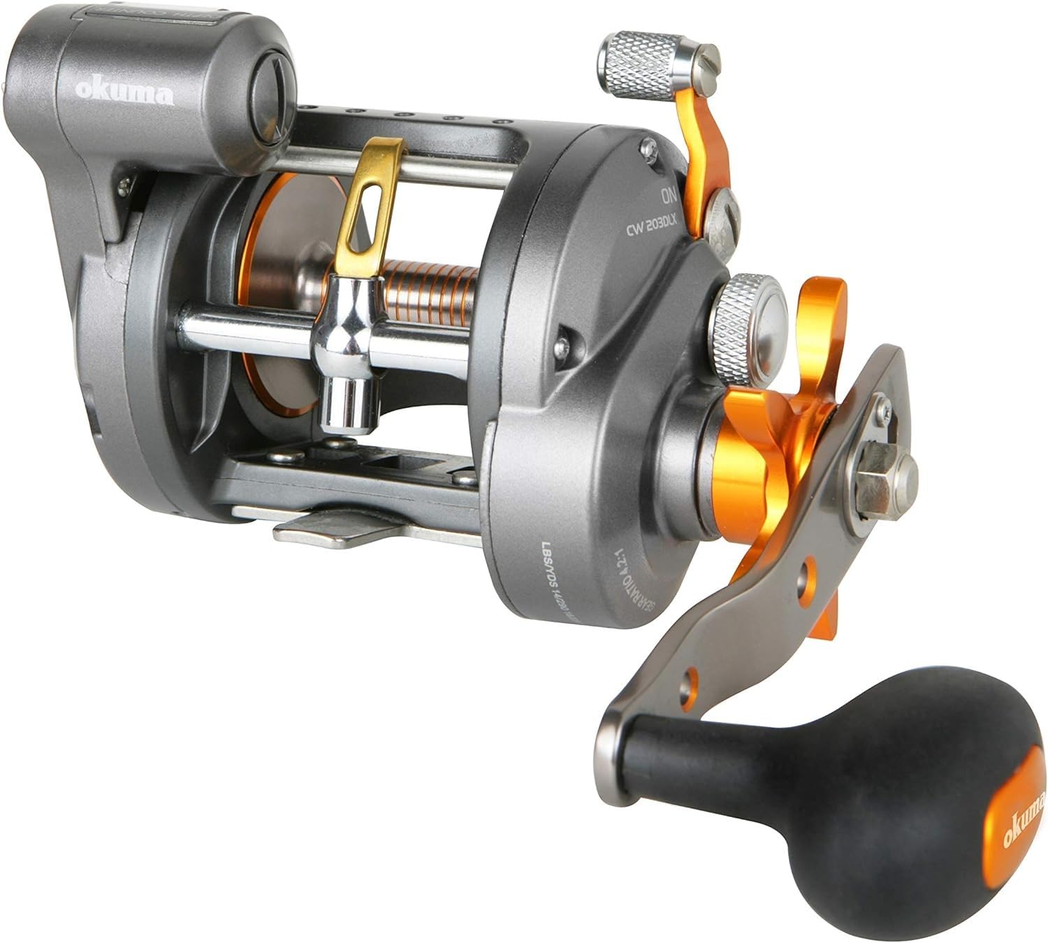 Okuma Fishing Tackle Cold Water Linecounter Trolling Reel CW-203D Silver