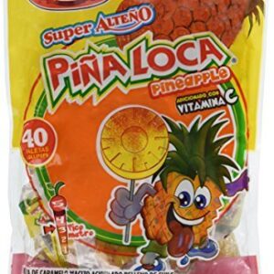 Alteno Super Pina Loca (Pineapple with Chili Lollipop) (40 Pieces)