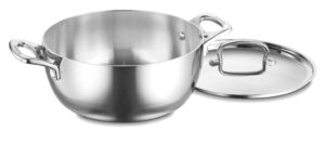 cuisinart french classic tri-ply stainless 4.5-quart dutch oven with cover