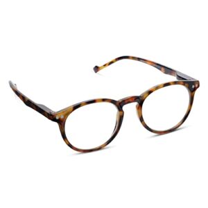 Peepers by PeeperSpecs Brain Trust Round Reading Glasses, Tortoise, 47 + 1.25