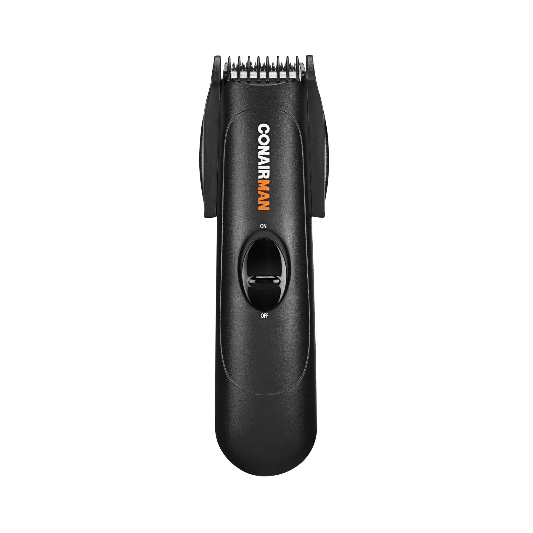 ConairMAN Beard Trimmer for Men, Includes Nose and Ear Trimmer and 5-Position Comb Attachments, 3 piece Men's Grooming Kit, Battery Operated