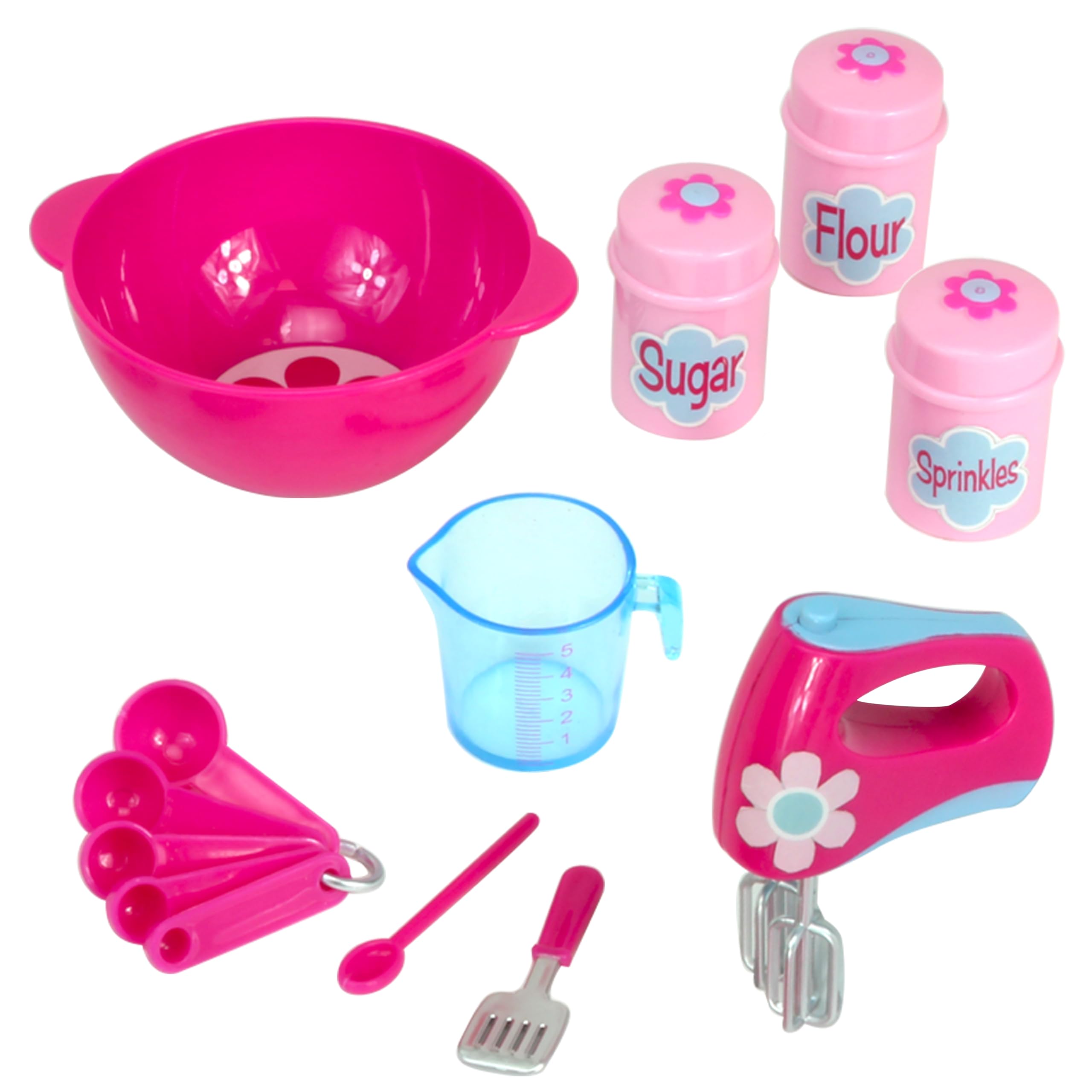 18 Inch Doll Baking Set of 23 Pcs. Fits American Girl Doll Furniture, Mini Doll Food Cookware Set | Doll Sized