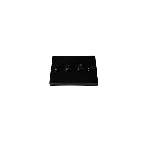 LEGO Parts: Tile, Modified 3 x 4 with 4 Studs in Center - Minifigure Display Base Collector Series (Black) by