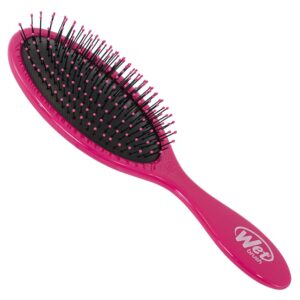 wet brush original detangler hair brush - punchy pink - exclusive ultra-soft intelliflex bristles - glide through tangles with ease for all hair types - for women, men, wet and dry hair