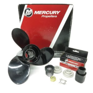 mercury marine black max 10-5/8 x 12 pitch 3-blade aluminum propeller prop