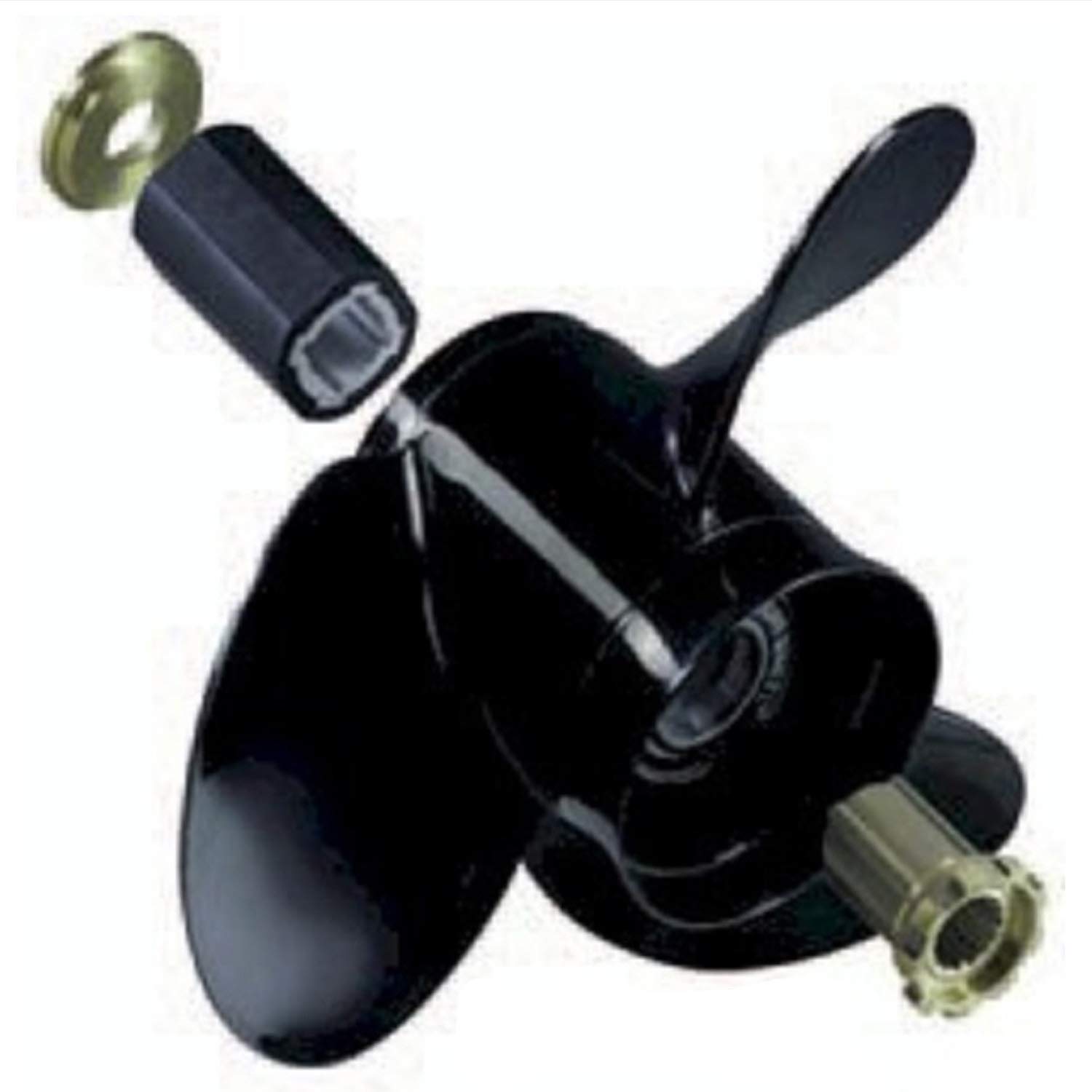 Mercury Marine Black Max 12-1/4 x 9 Pitch 3-Blade Aluminum Propeller Prop