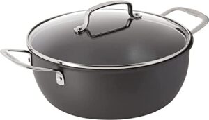 cuisinart 650-26cp chef's classic 5-quart chili pot with cover nonstick-hard-anodized, black