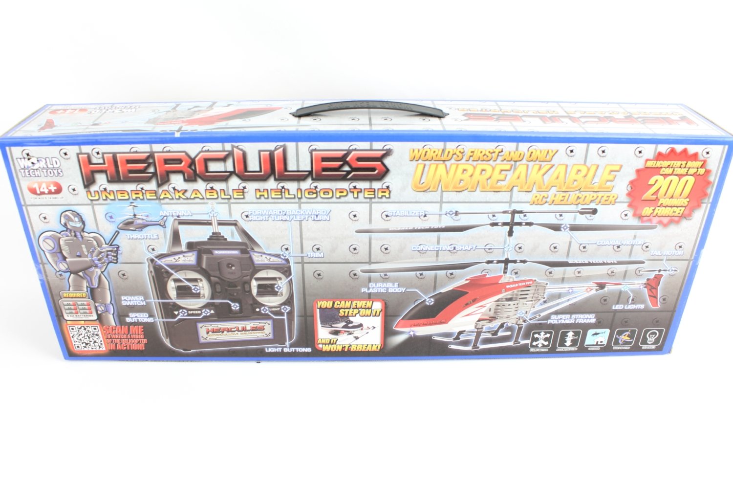 World Tech Toys 3.5CH Gyro Hercules Unbreakable Remote Control Helicopter