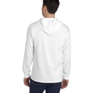 Fruit of the Loom - HD Cotton Jersey Hooded T-Shirt - 4930LSH - XL - White