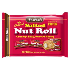 pearsons salted nut roll bite size 22 pieces 11oz.