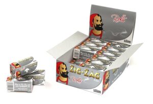 zig zag silver slim slow burning rolls 24 x 4 m - 1 box