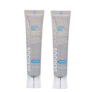 serious skincare insta-tox instant wrinkle smoothing serum - improves appearance of fine lines & wrinkles -temporarily tightens skin - instant line filler - two .75 oz. tubes (2pack)