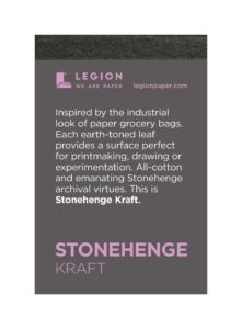 stonehenge 100% cotton medium weight mini pad, kraft, 2.5 x 3.75 inches, 250gsm, 15 sheets for dry media