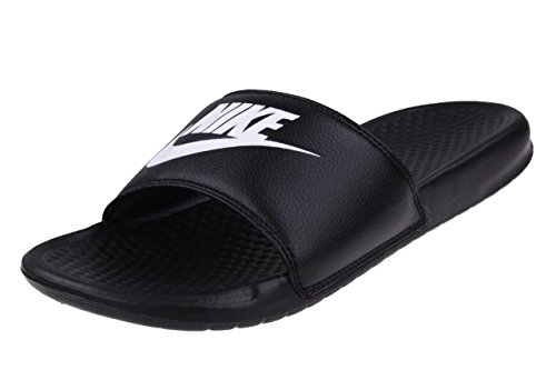 Nike Men's Benassi Just Do It Athletic Sandal, Black/White Noir/Blanc, 9.0 Regular US