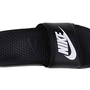 Nike Men's Benassi Just Do It Athletic Sandal, Black/White Noir/Blanc, 9.0 Regular US