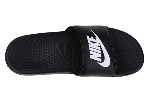 Nike Men's Benassi Just Do It Athletic Sandal, Black/White Noir/Blanc, 9.0 Regular US