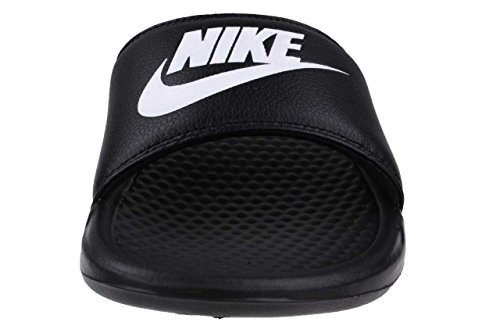 Nike Men's Benassi Just Do It Athletic Sandal, Black/White Noir/Blanc, 9.0 Regular US