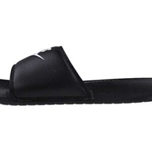 Nike Men's Benassi Just Do It Athletic Sandal, Black/White Noir/Blanc, 9.0 Regular US