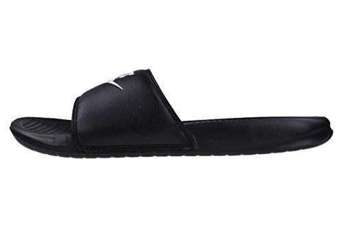 Nike Men's Benassi Just Do It Athletic Sandal, Black/White Noir/Blanc, 9.0 Regular US