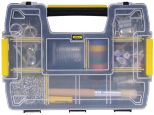 stanley sortmaster organizer box with dividers, light, 1-pack (stst14021)