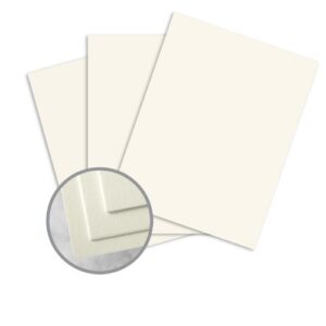 crane's crest pearl white paper - 8 1/2 x 11 in 134 lb cover dt kid 100% cotton 125 per package