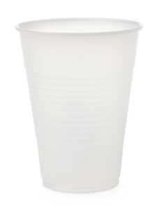 medline translucent plastic drinking cup, disposable, 9 ounces, case of 2500