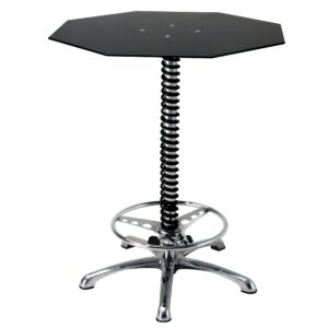 pitstop furniture bt7000b crew chief bar table, black