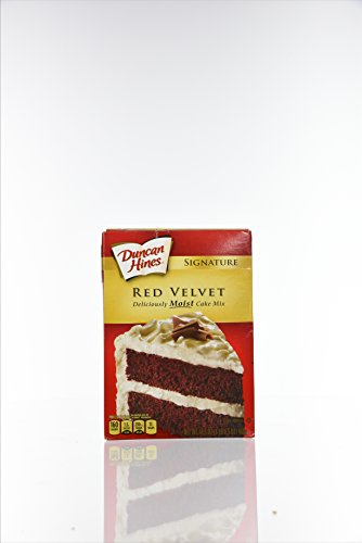 Duncan Hines Signature Red Velvet Deliciously Moist Cake Mix 1 Lb. 2.25 Oz. Box (3 Pack)