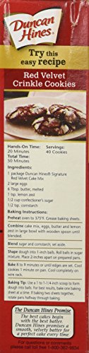 Duncan Hines Signature Red Velvet Deliciously Moist Cake Mix 1 Lb. 2.25 Oz. Box (3 Pack)